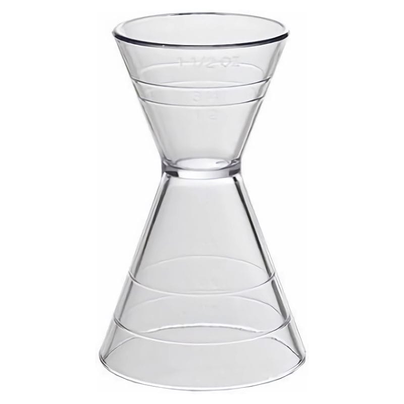 Jigger Medidor Doble Acrílico Con Medidas 3oz - Bazar Del Cocinero